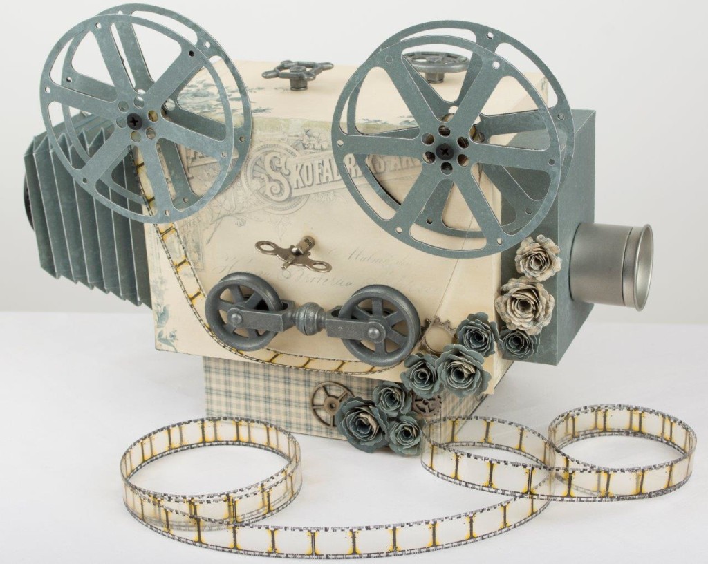 Movie Projector Photo Storage Box and Mini Album | Tara's Craft Studio